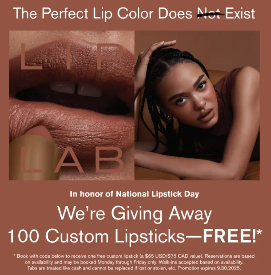 NATIONAL LIPSTICK DAY WITH LIP LAB, DC