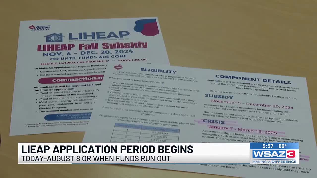 LIEAP applications period begins