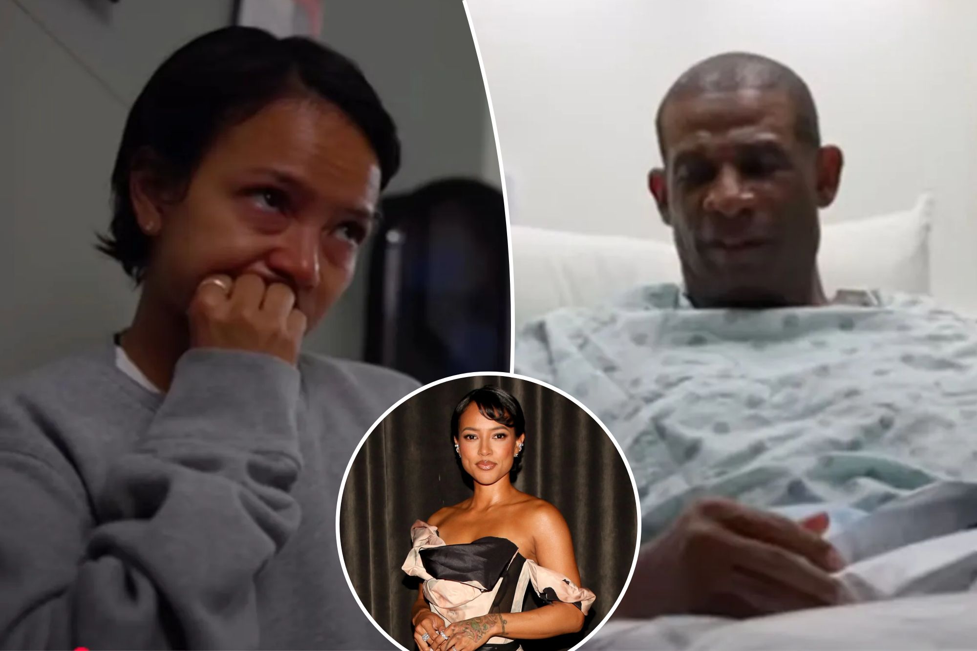 Karrueche Tran breaks down over Deion Sanders’ bladder cancer in ...