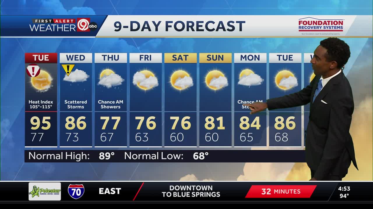 Kansas City July 28 forecast: High heat, humidity now; heavy rain, cool ...