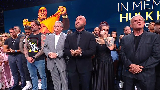 Hulk Hogan's devastated son Nick joins WWE stars for emotional tribute ...