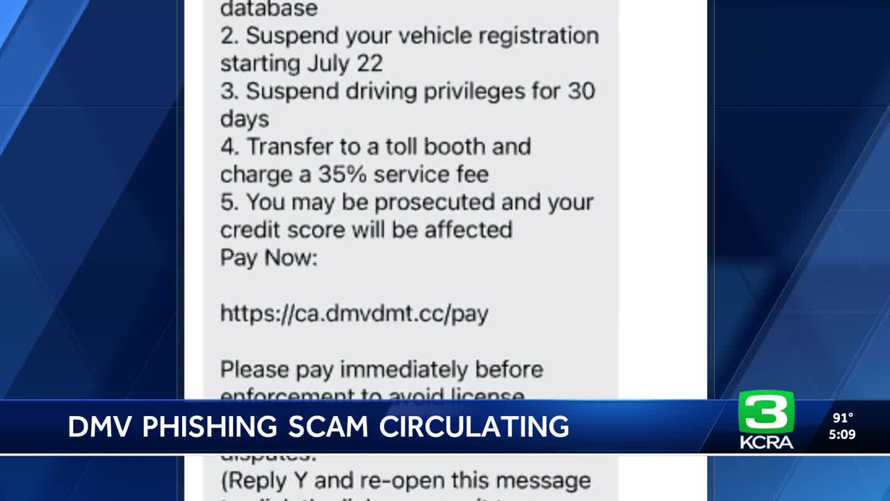 DMV warns against text scam that cites fake code 15C-16.003