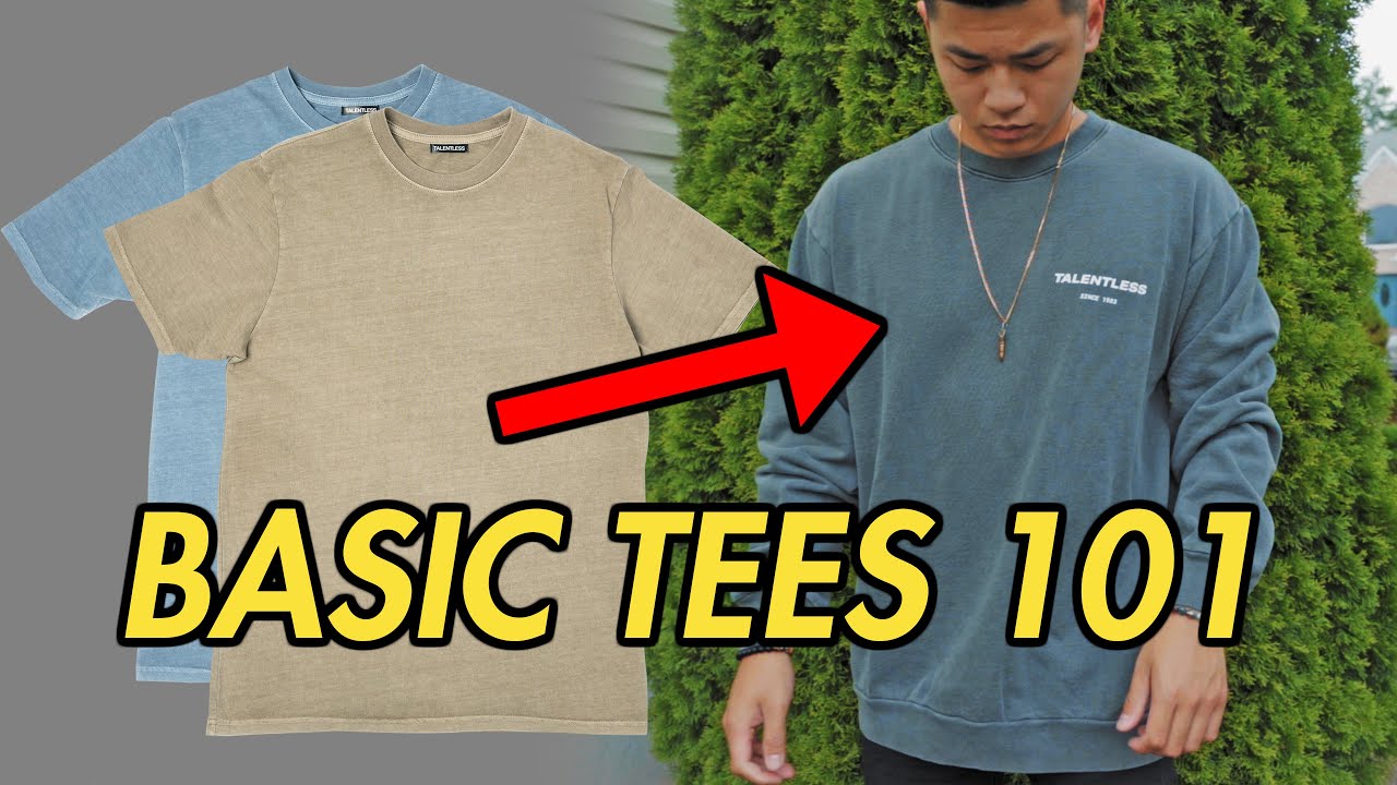 How To Style Simple Basic Shirts | Talentless Clothing Review