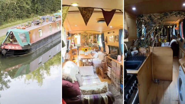 Couple trades traditional home for floating 'narrowboat' tiny house: 'A ...