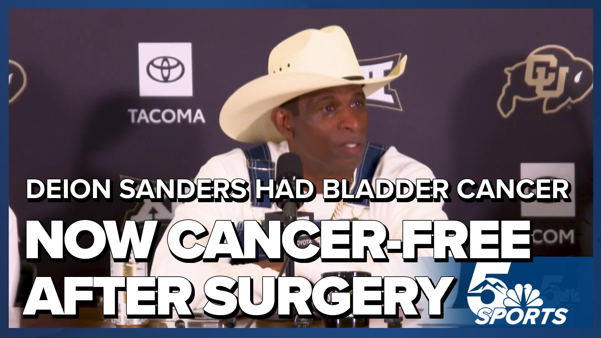 Deion Sanders had bladder cancer, is now cancer-free following surgery