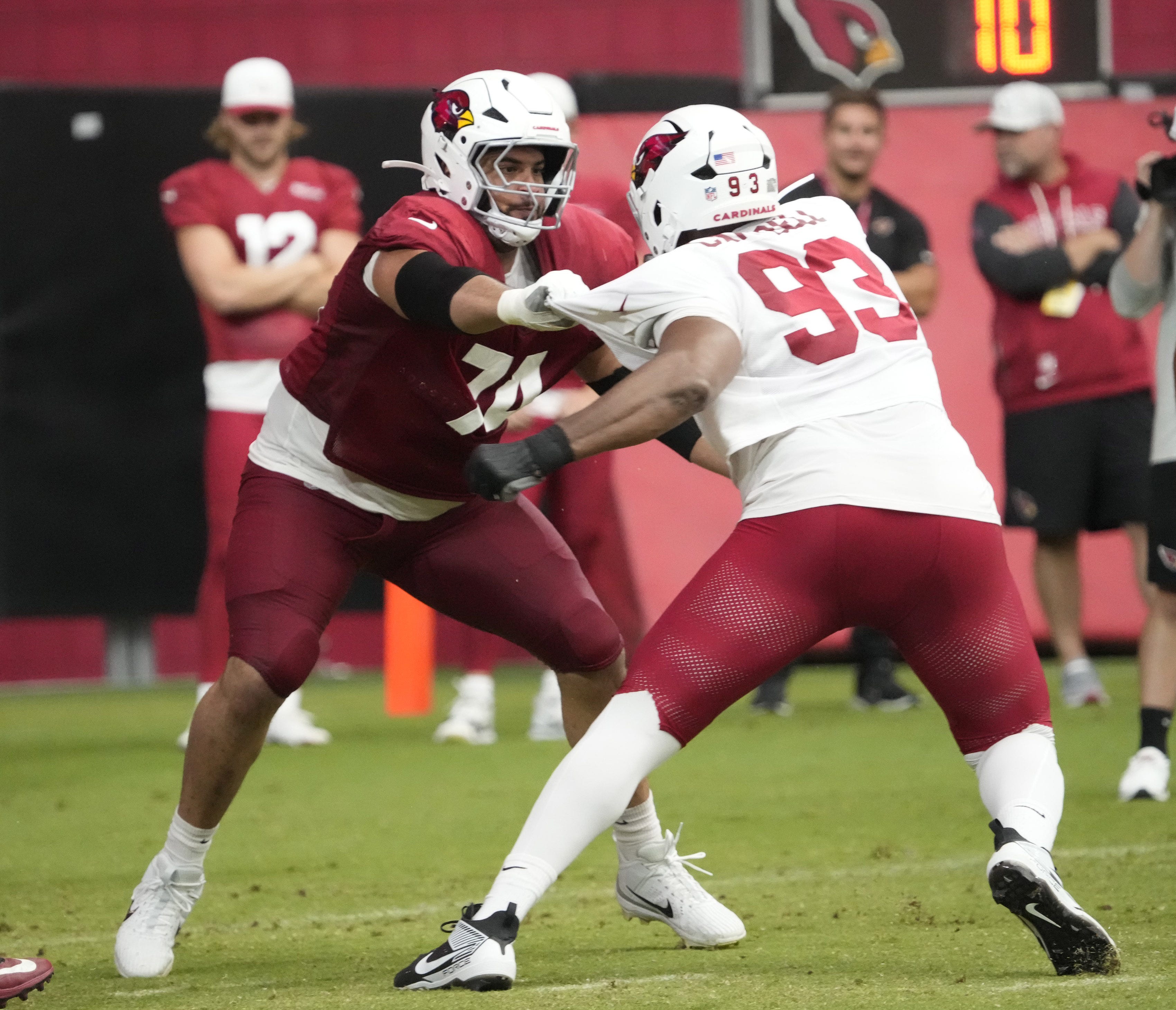 Arizona Cardinals offensive linemen provide rare optimism