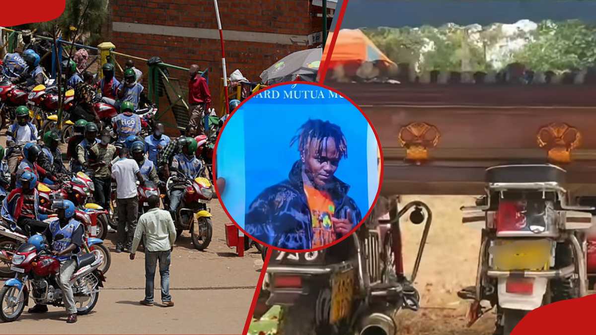 Machakos: Dramatic scenes as boda boda riders storm funeral, give ...