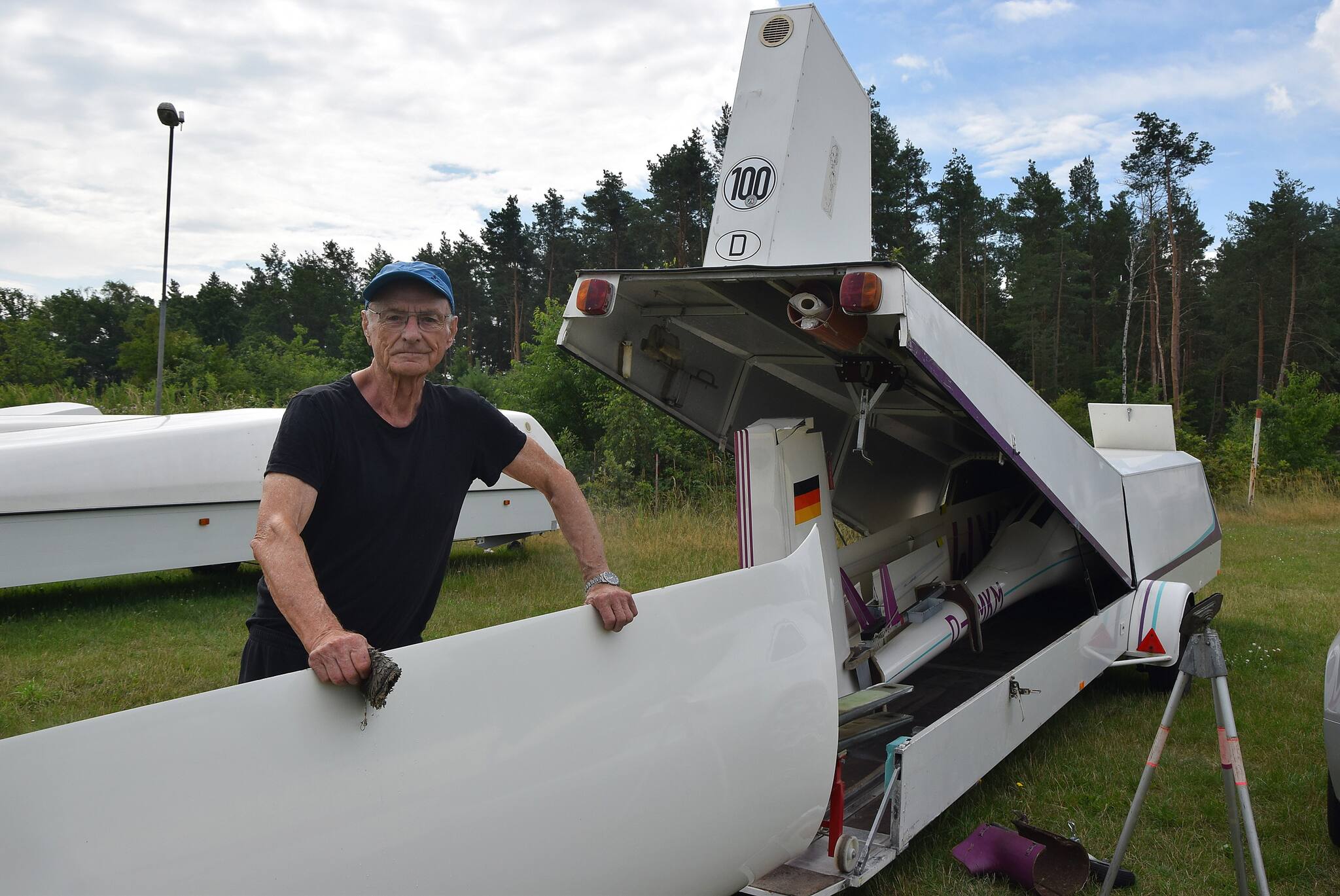 Segelfluglager am Flugplatz Nardt: Jugendliche heben ab