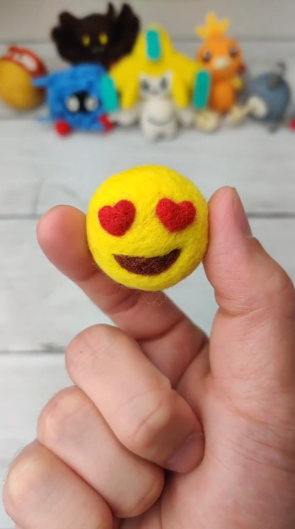 Handmade Wool Emojis – Too Cute!
