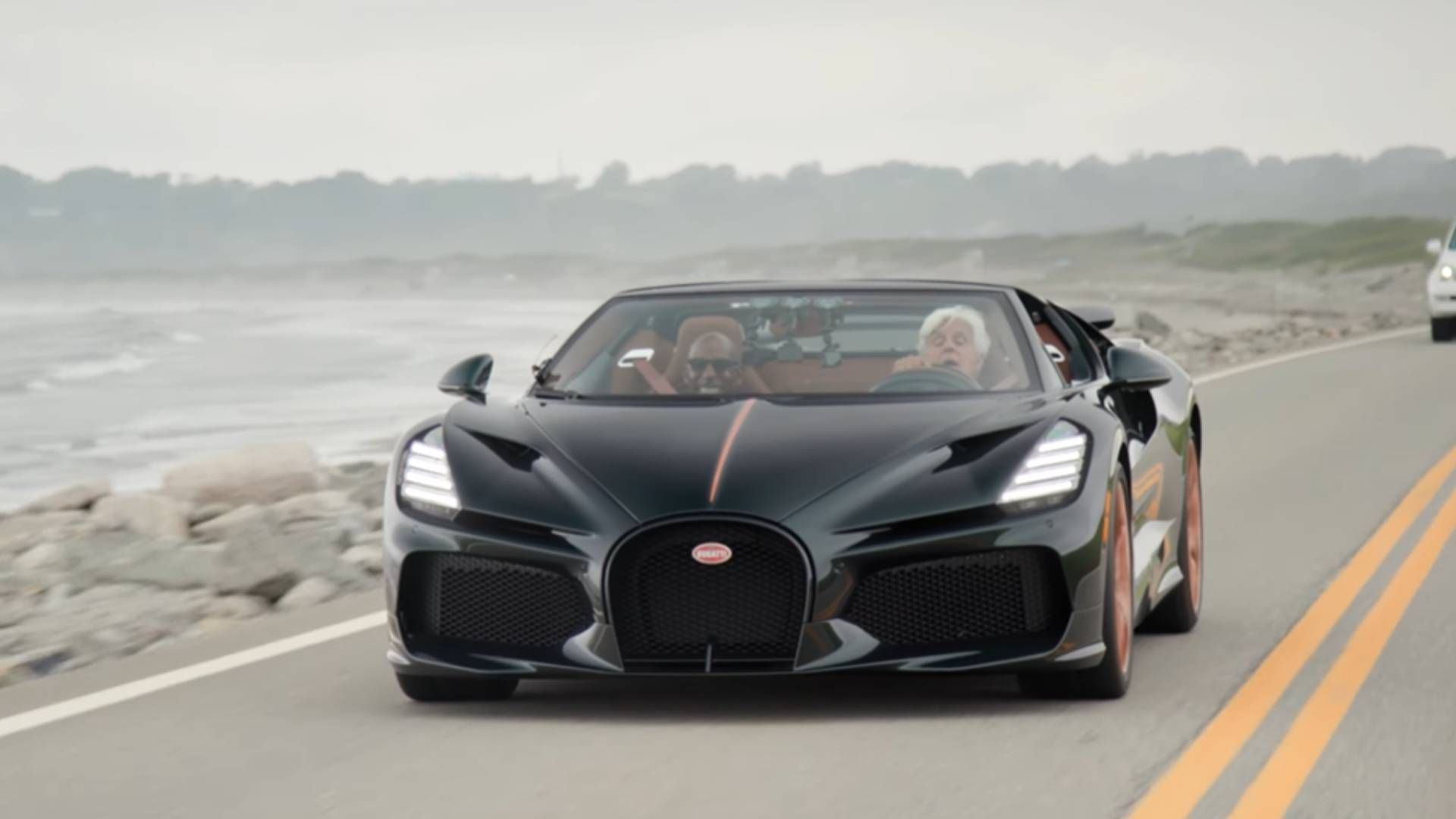Jay Leno Drives Bugatti's Final W16 Supercar