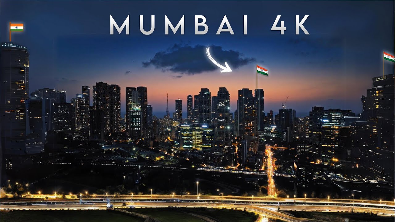 Mumbai 4K – India’s Financial Capital in Synthwave Visual Style