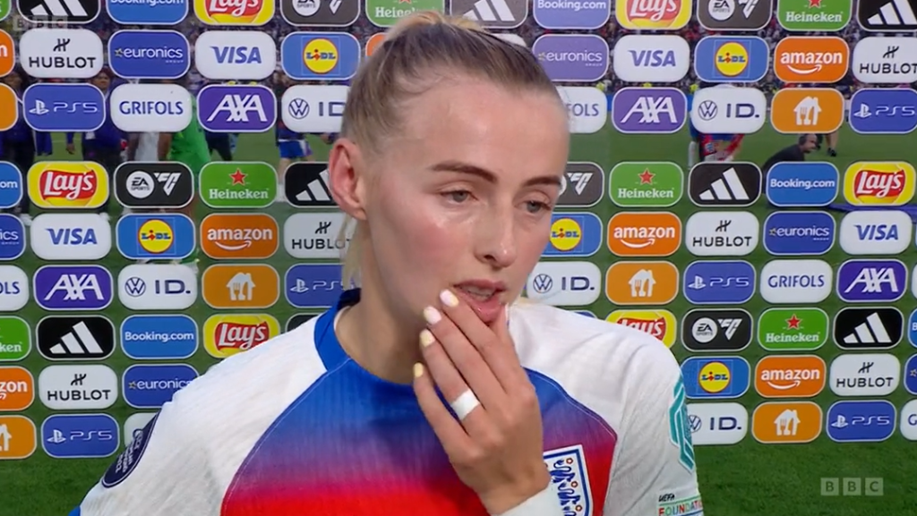 England heroine Chloe Kelly criticised for ‘cocky gesture’ during Euro ...