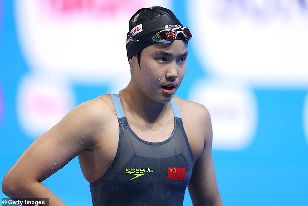 Chinese swimmer, 12, misses out on a World Championship medal by 0.06 ...