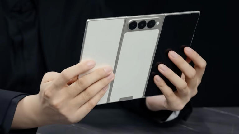 Tecno teases new wafer-thin three-panel foldable phone
