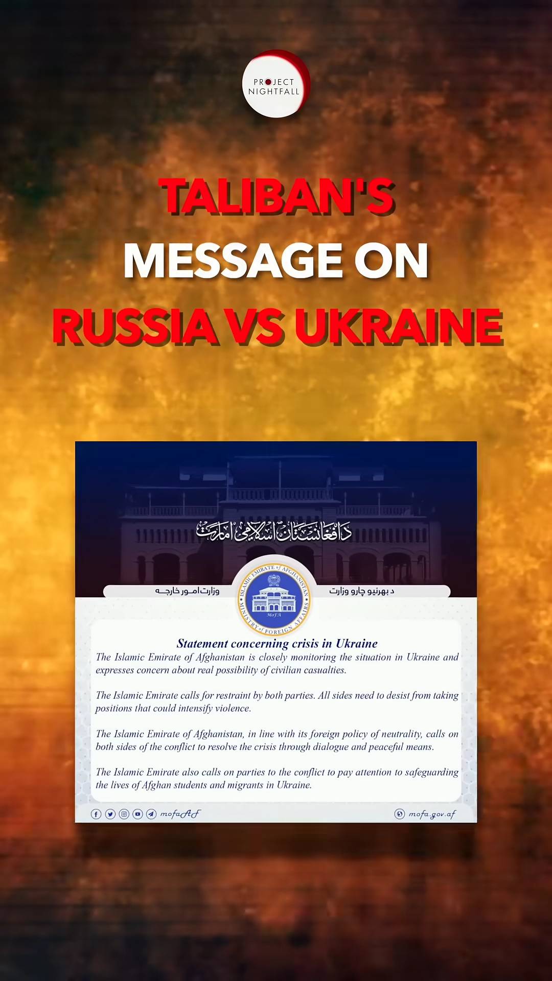 What Taliban says about Russia-Ukraine war