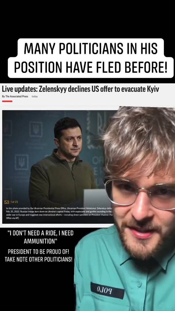 Ukrainian president denies US evacuation offer