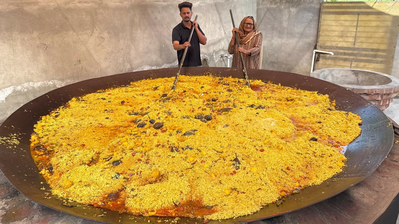 How We Made the Biggest Kadai Biryani for a Village