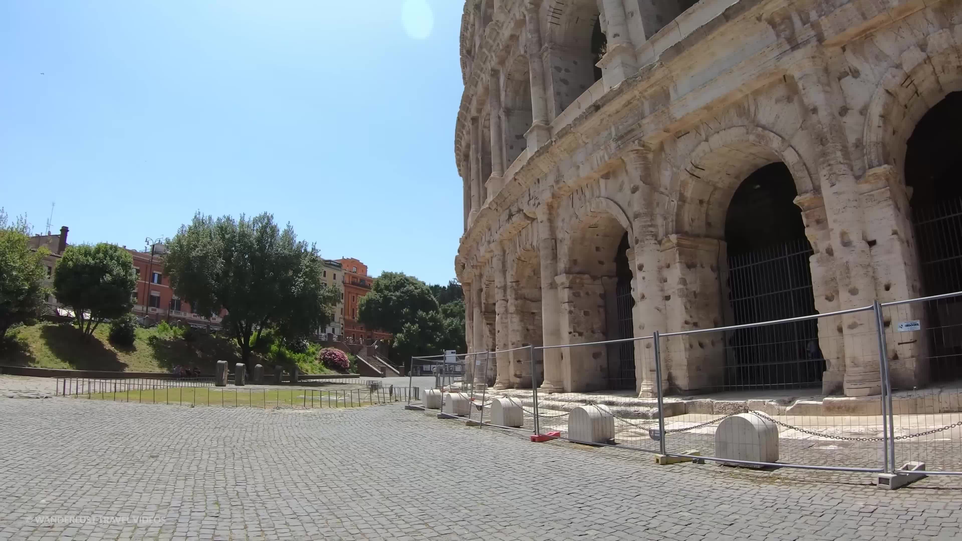 Rome Italy – Walking Tour at the Colosseum and Trajan’s Market (4K)