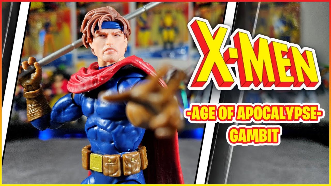 Marvel Legends X-MEN GAMBIT (NEMESIS BAF) Age of Apocalypse Action ...