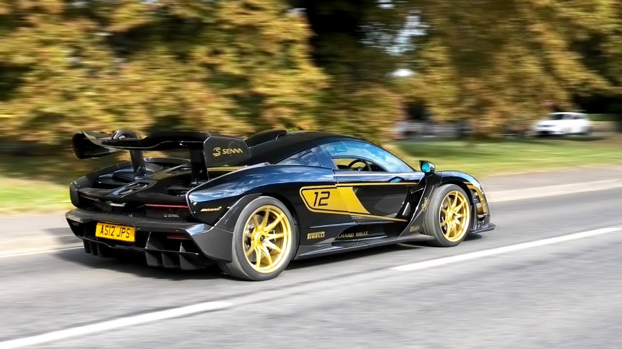Supercars Departing from Car Show with Senna, Agera N, Bugatti Veyron ...