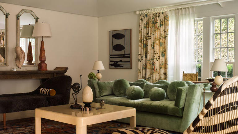 These Double Curtain Rods Ideas Are How Designers Add Instant Dimension ...