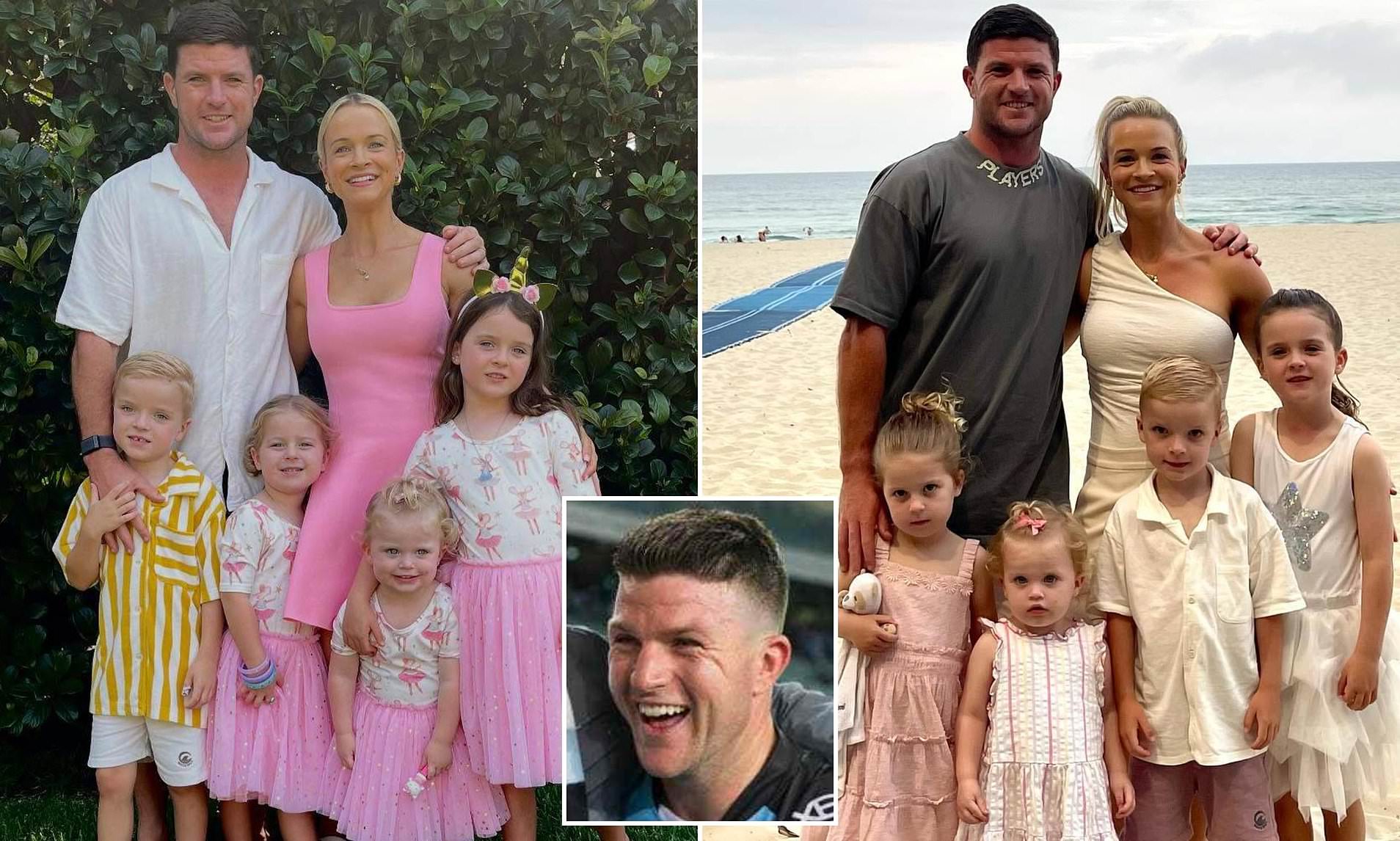 See the emotional moment footy star breaks down as he tells his four ...