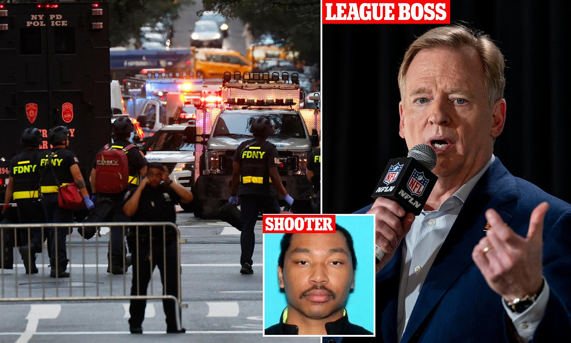 NFL employee severely injured in deadly NYC shooting, league reveals