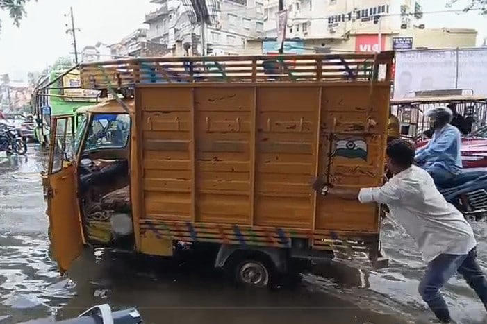 Bihar Assembly Premises, Patna Junction Waterlogged Amid Heavy Rainfall