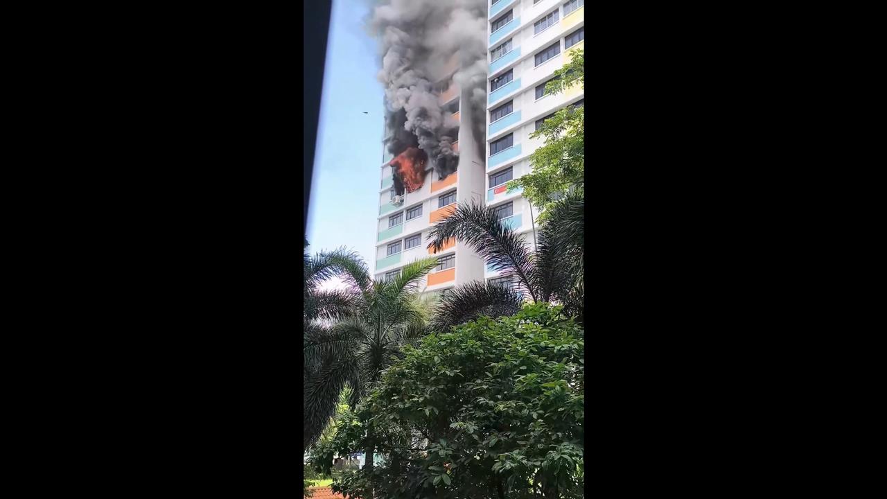 Singapore apartment block fire leaves three injured