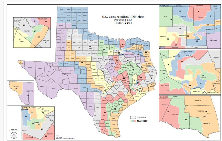 One Texas redistricting map puts Lubbock, San Antonio — 350 miles apart ...