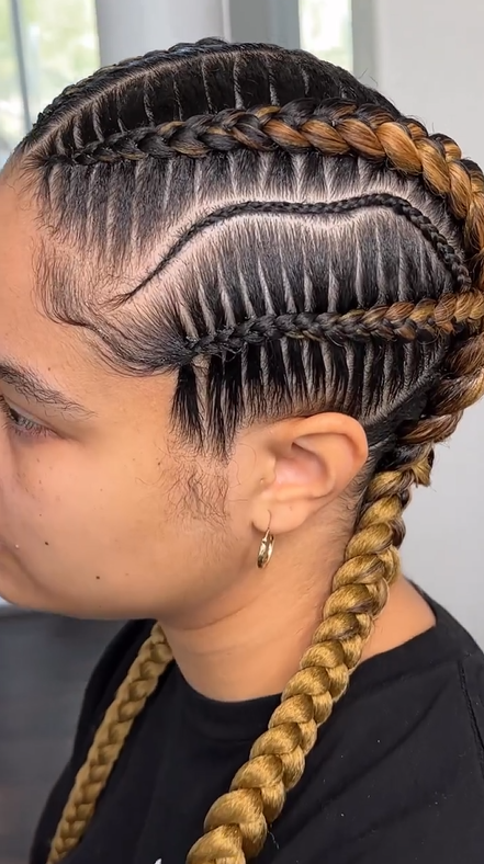 Giving This Cool Girl a Stylish Braid