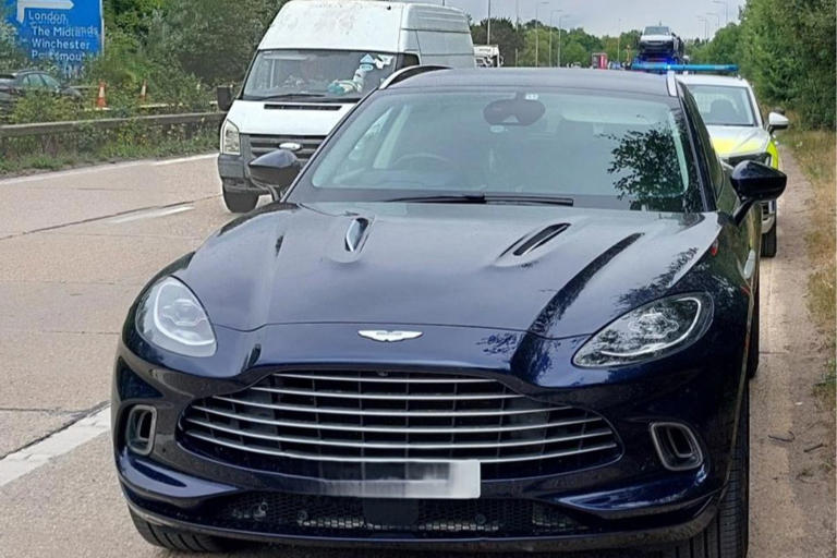 M3: Aston Martin driver with 'noticeably poor driving standards ...