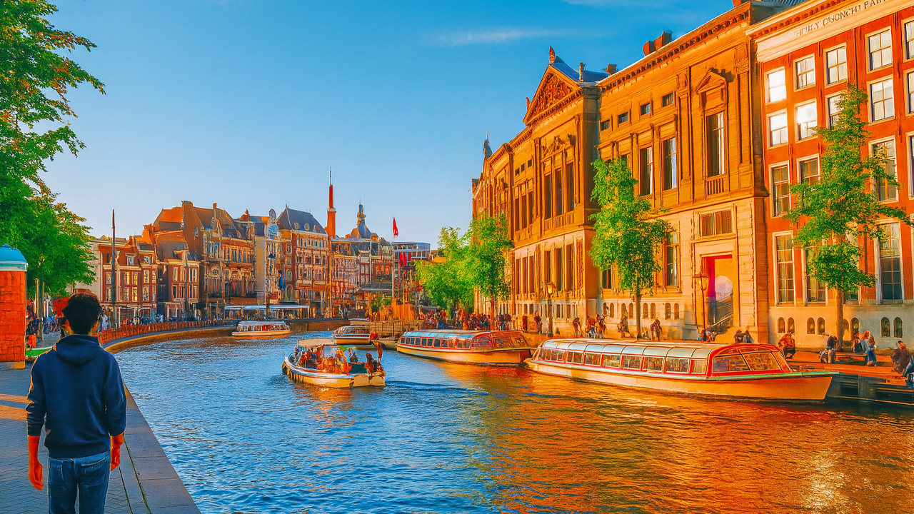Walking in Amsterdam Netherlands | Tour Starting from Amsterdam Centrum