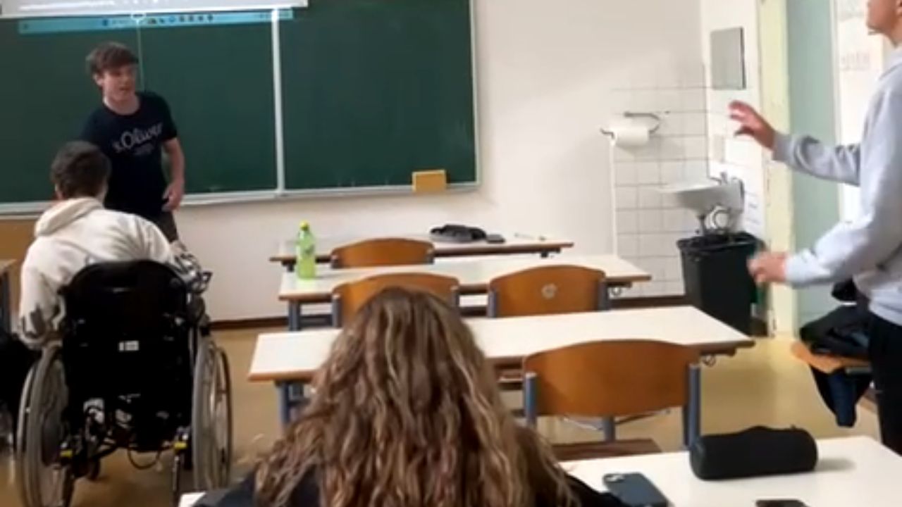 Attempt to dunk a plastic ball goes hilariously wrong as student takes ...