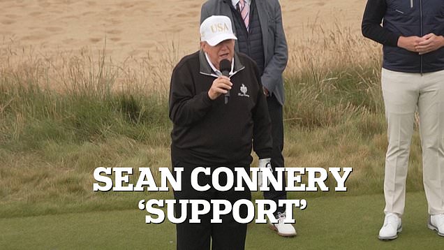 Trump suggests Sean Connery helped him build 'impossible' golf course