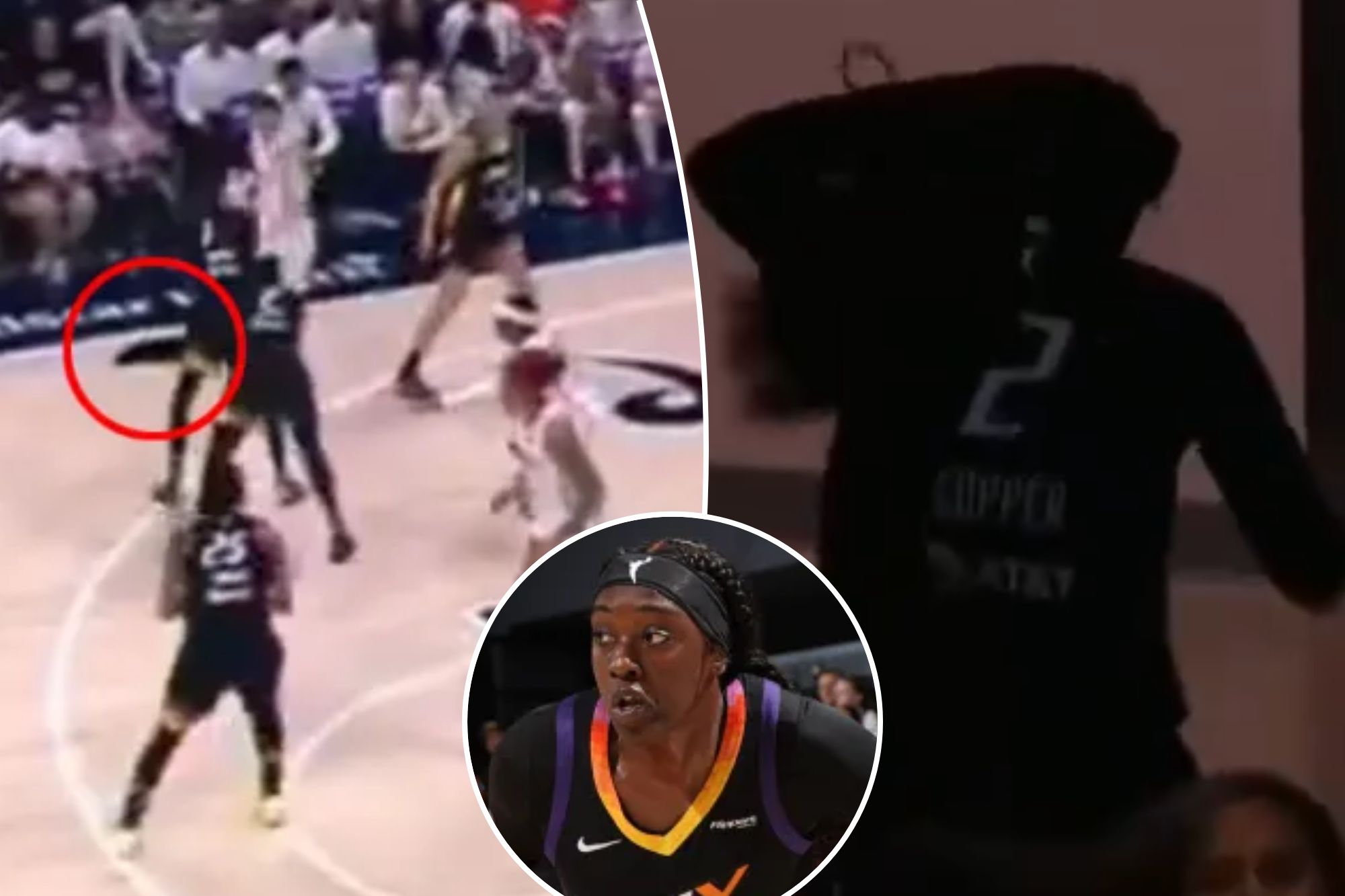 WNBA star Kahleah Copper’s wig falls off mid-game — and fan gets ...