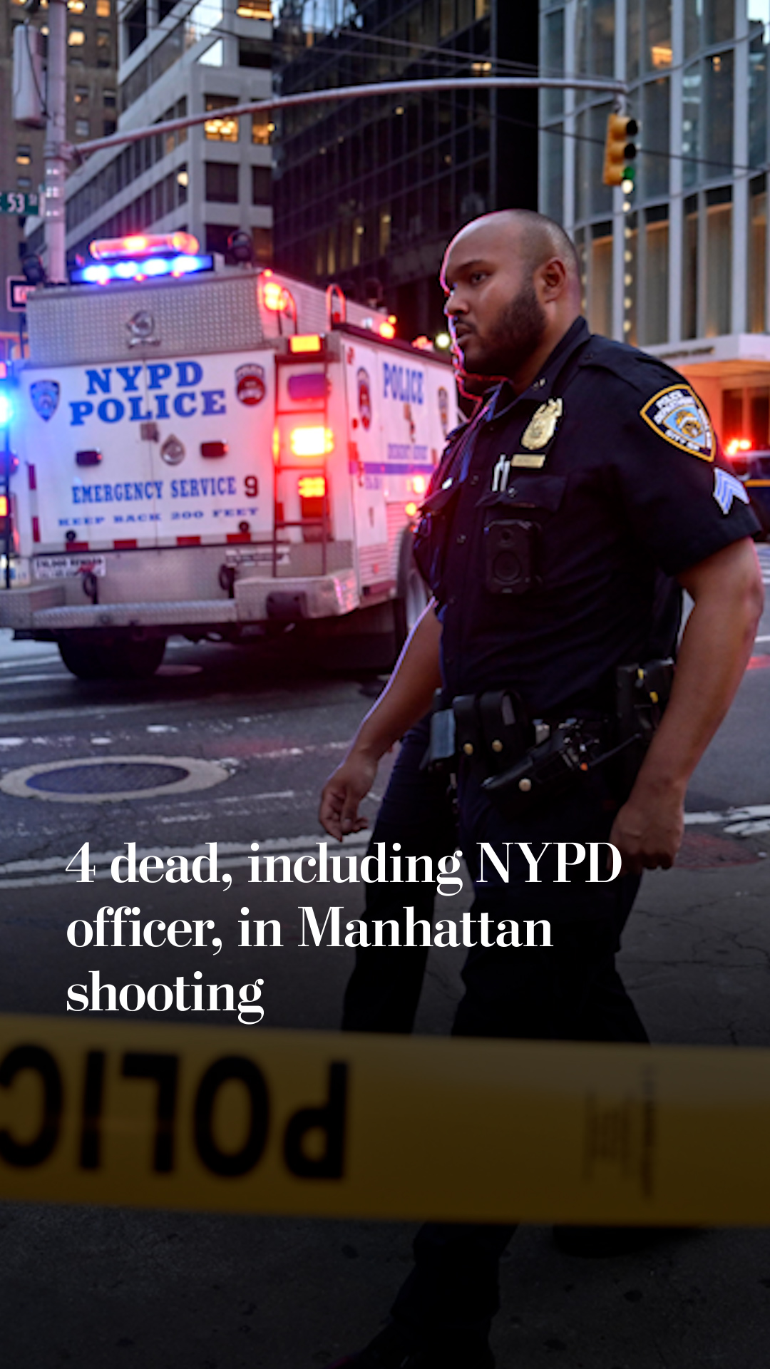 4 Dead Including Nypd Officer In Manhattan Shooting