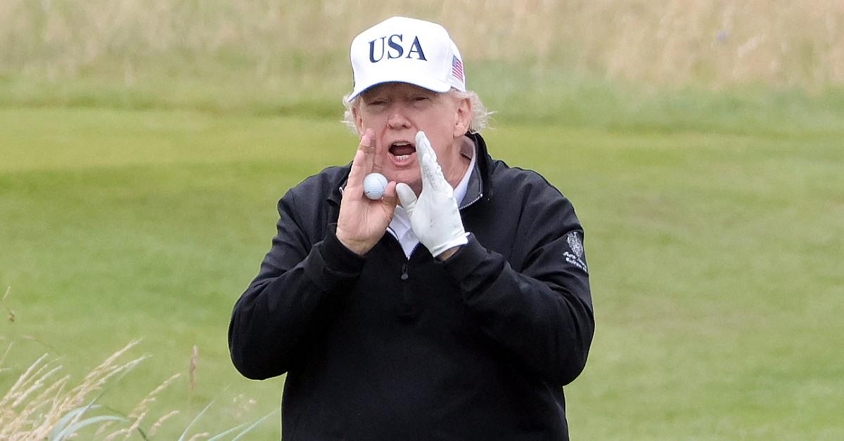 Trump caught cheating at golf again