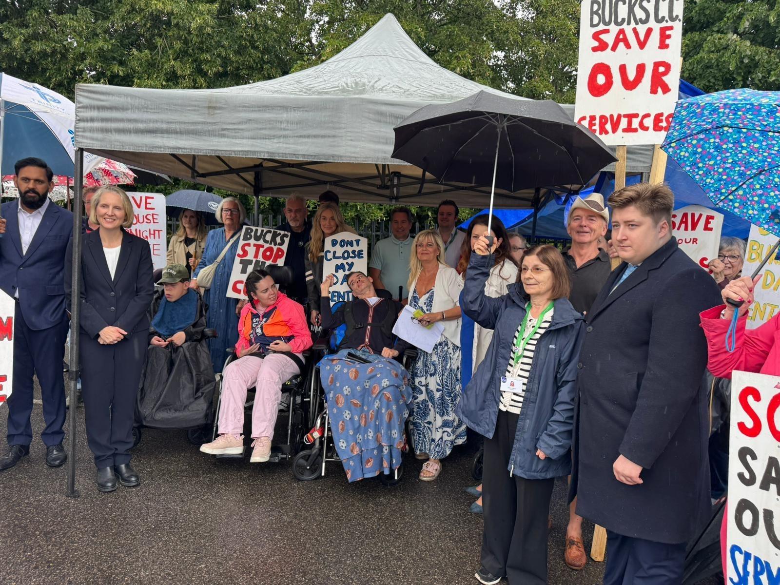 Hundreds rally to save Buckinghamshire’s lifeline respite centres from ...