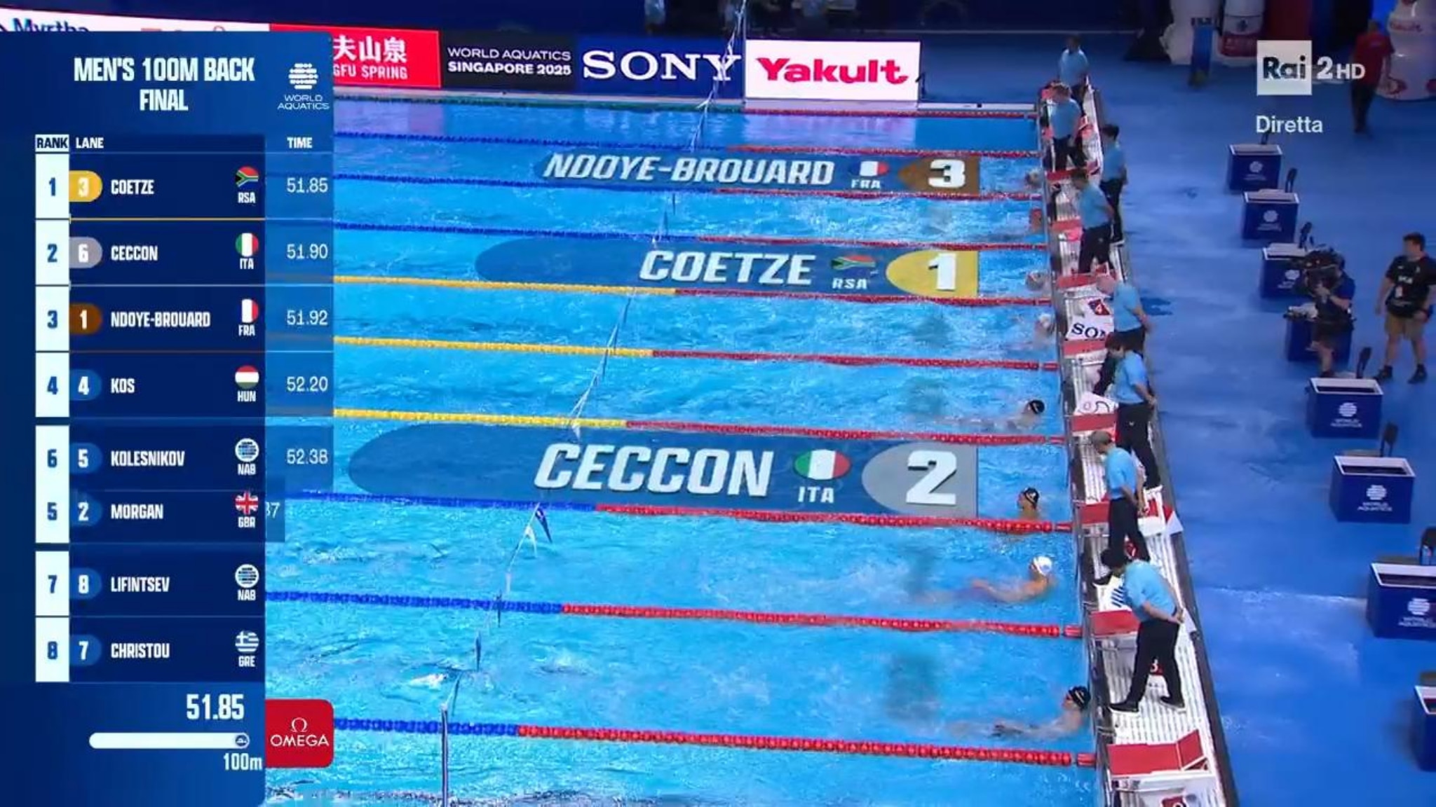 Mondiali nuoto, Thomas Ceccon in rimonta conquista l'argento nei 100 mt ...