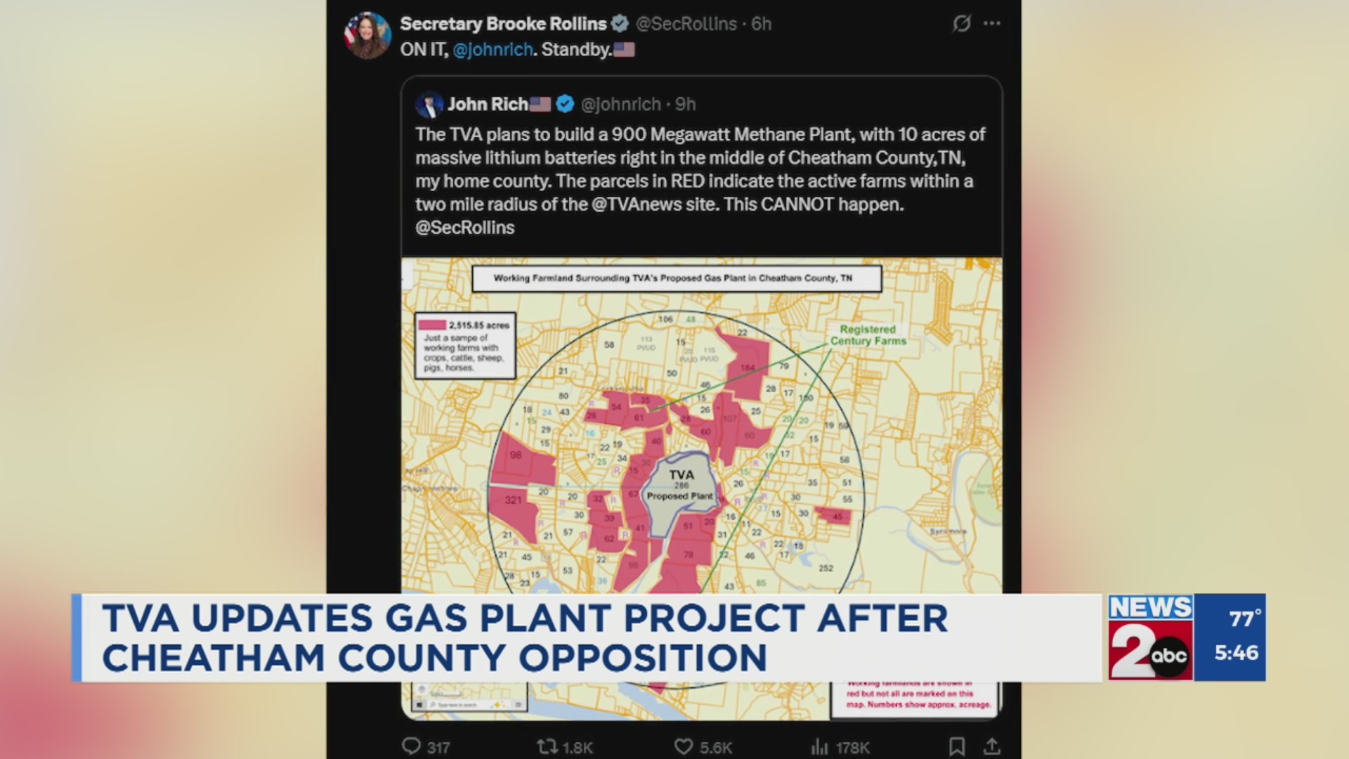 TVA updates gas plant project after Cheatham County opposition