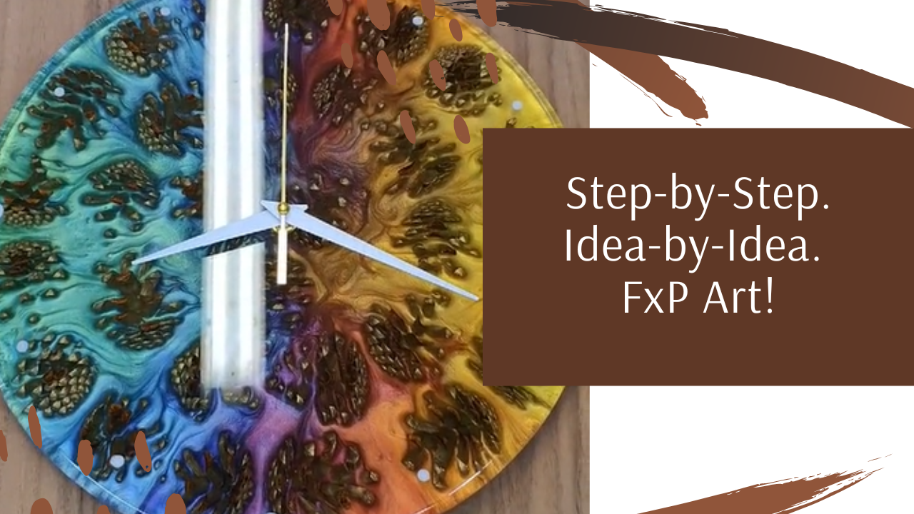 DIY Unique Colorful Resin Clock — Bright & Fun Wall Decor