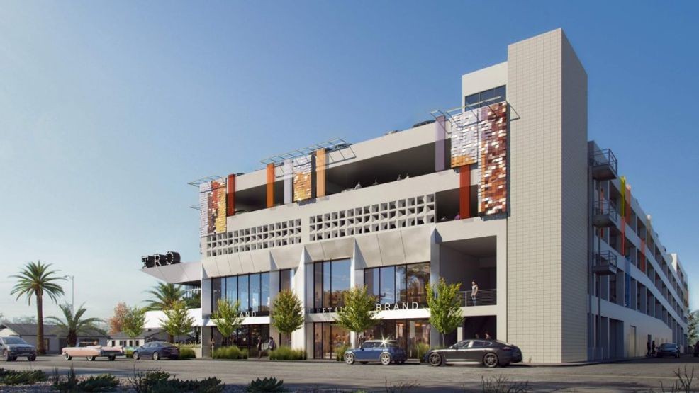 Arts District parking garage nears completion, adds 500 spots and mural