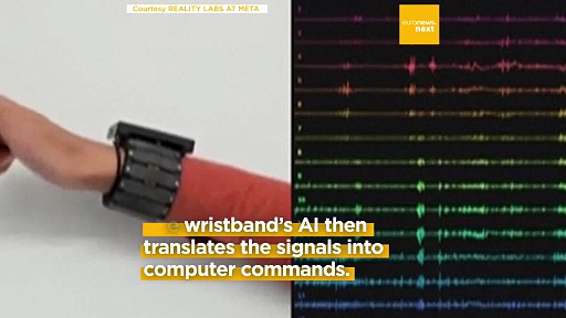 Meta’s new wristband allows you to type without touching a screen. Here ...