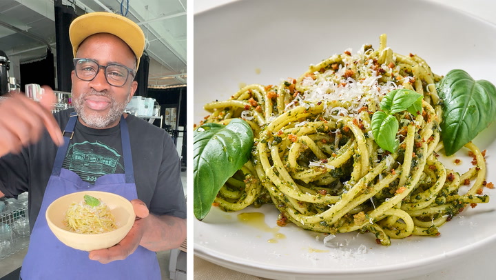 Panko Pesto Pasta Recipe