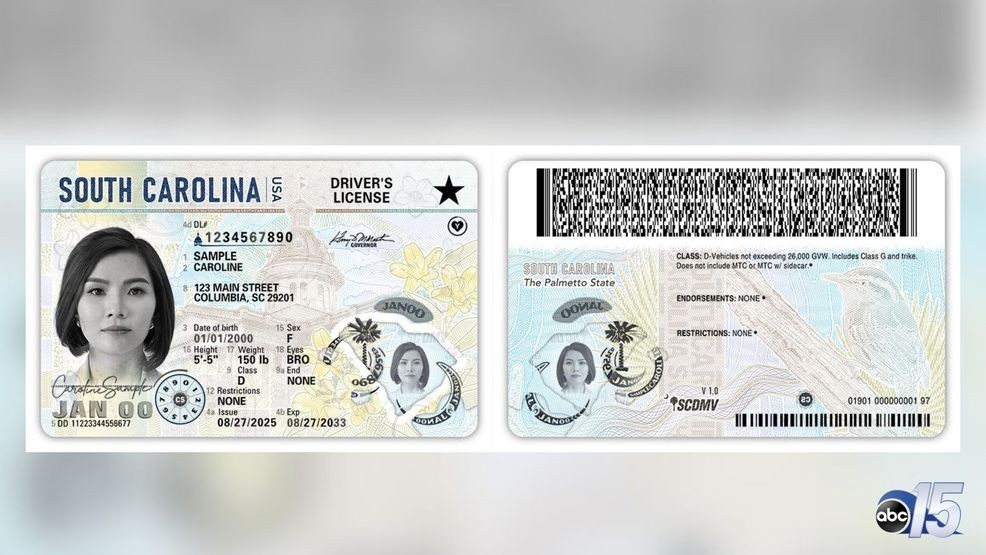 New SC driver licenses to feature redesign, security updates