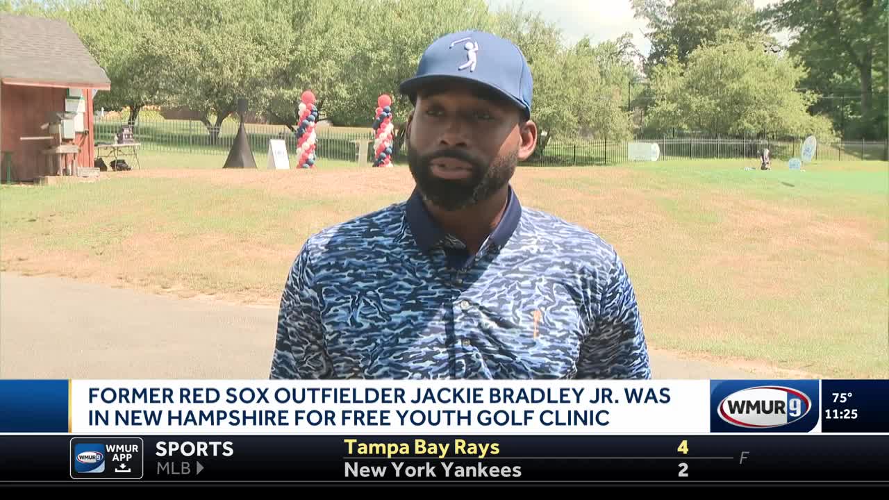 Former Red Sox outfielder Jackie Bradley Jr. was in NH for free youth ...
