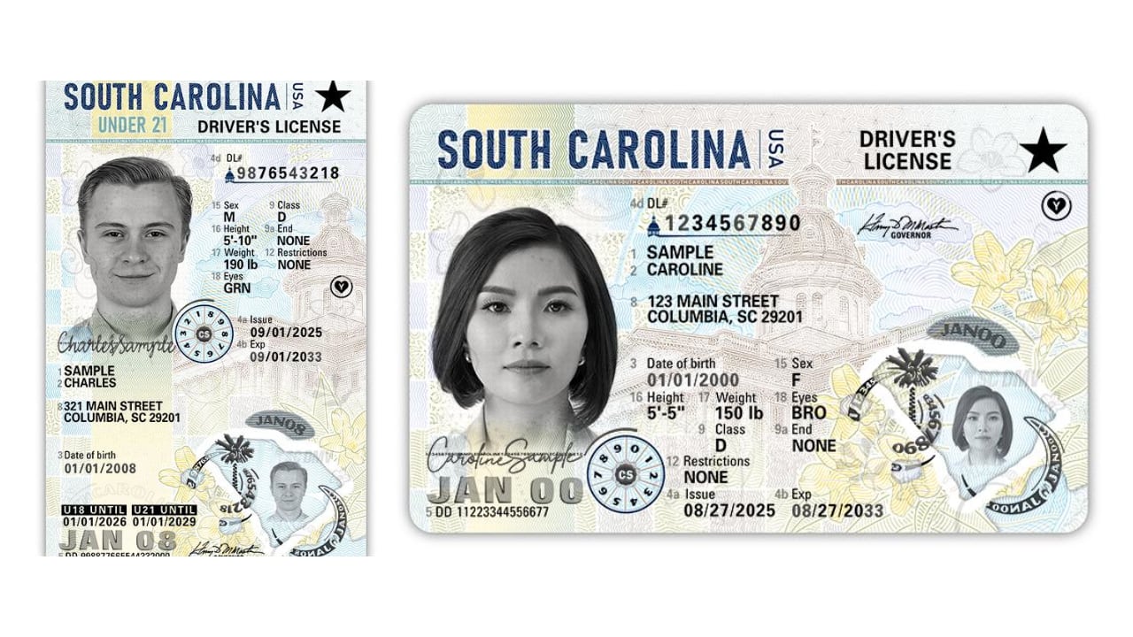South Carolina driver’s licenses are getting a new look: Check them out ...
