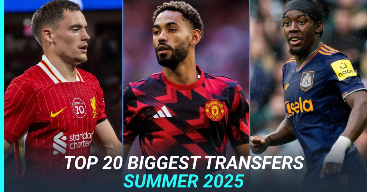 Twenty biggest transfers in the world in 2025 summer transfer window