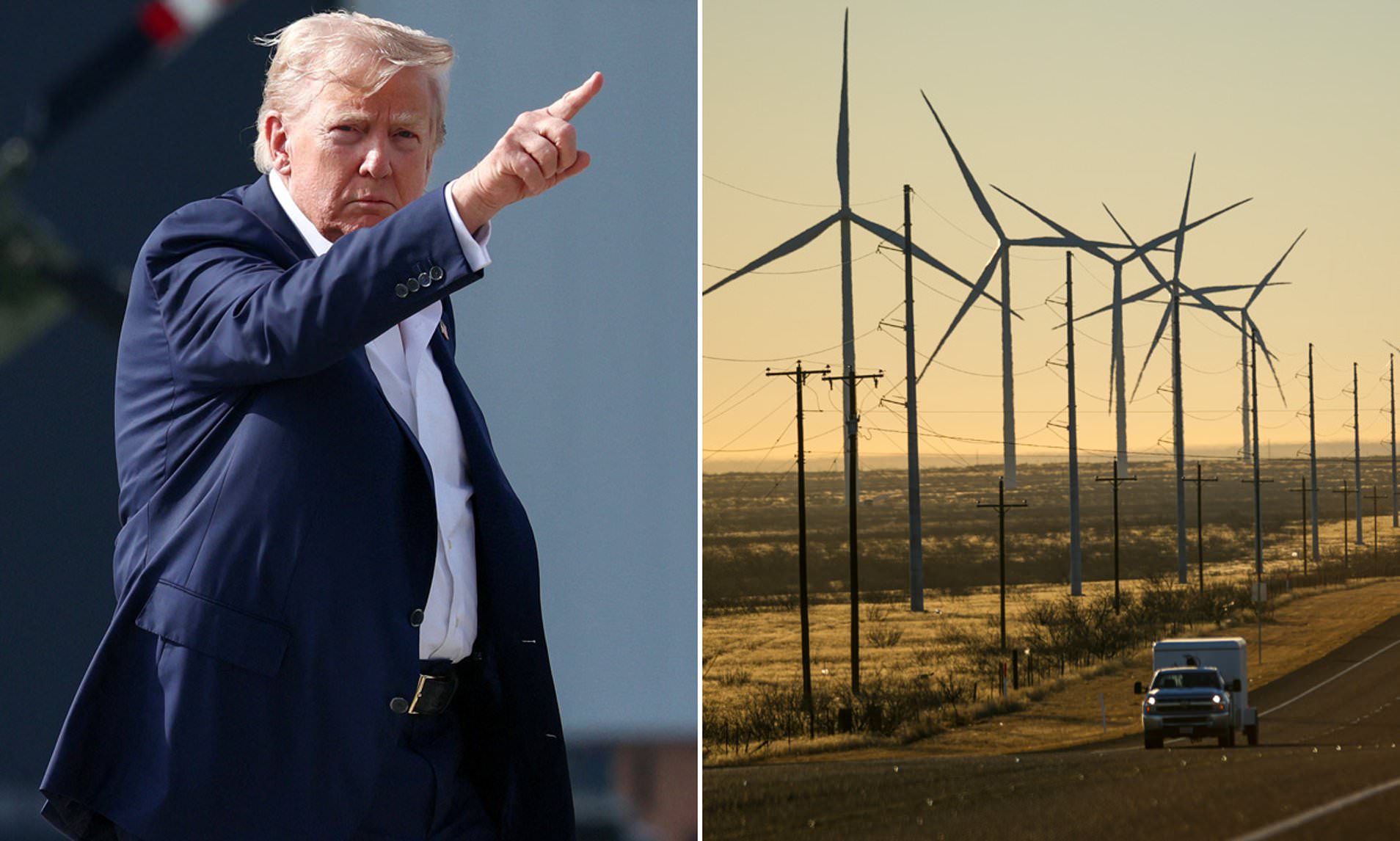 Doug Burgum escalates war on bird-killing windmills that Trump rages ...